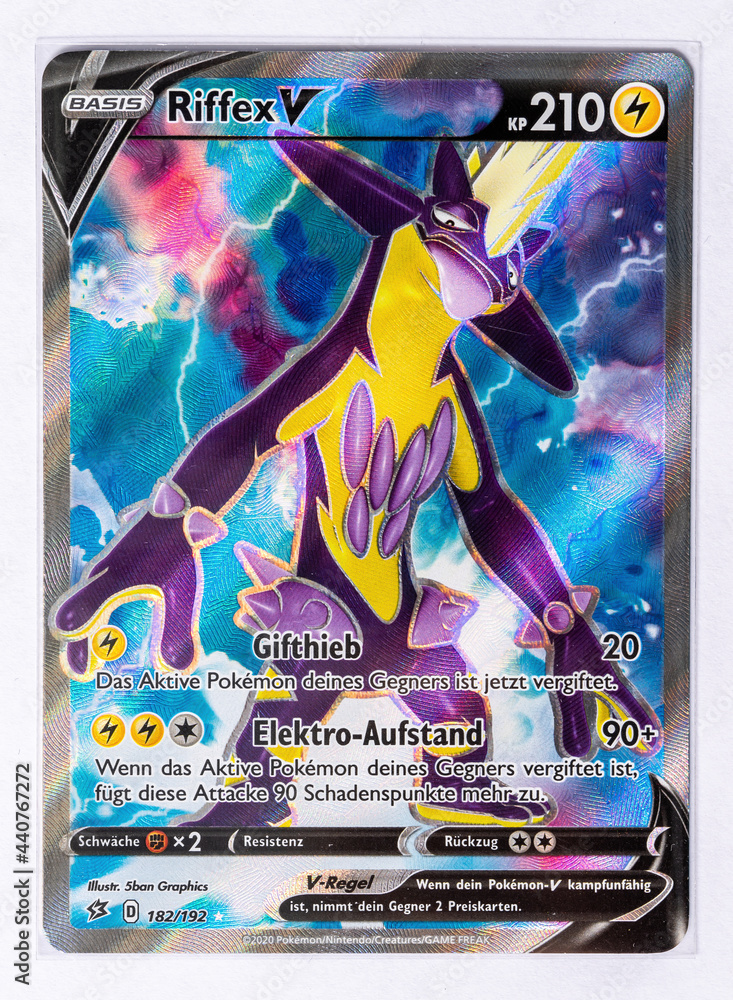 Hamburg, Germany - 06212021: frontside macro photo of the german TCG ...