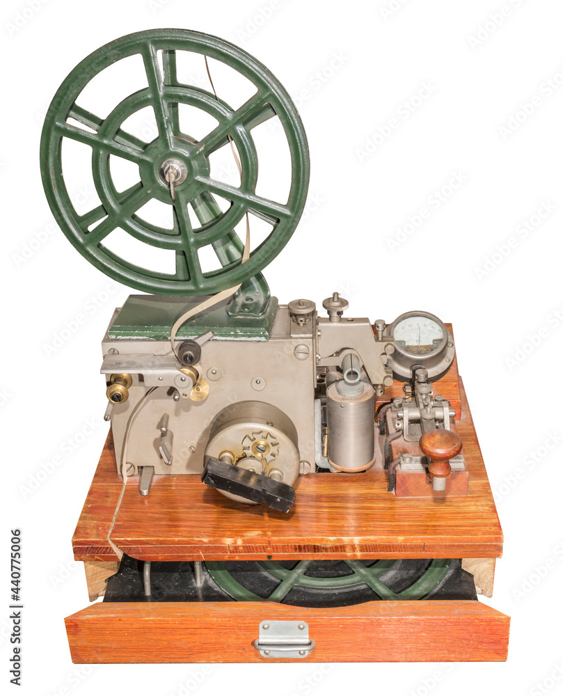 Telegraph to send and receive Morse code characters Stock Photo | Adobe ...