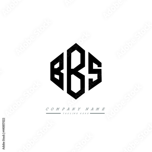 BBS letter logo design with polygon shape. BBS polygon logo monogram ...