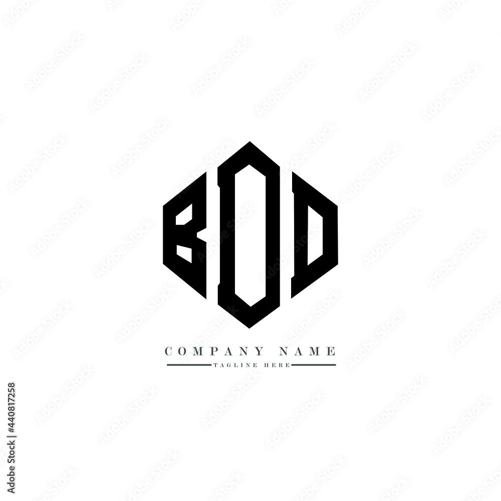 BDD letter logo design with polygon shape. BDD polygon logo monogram ...