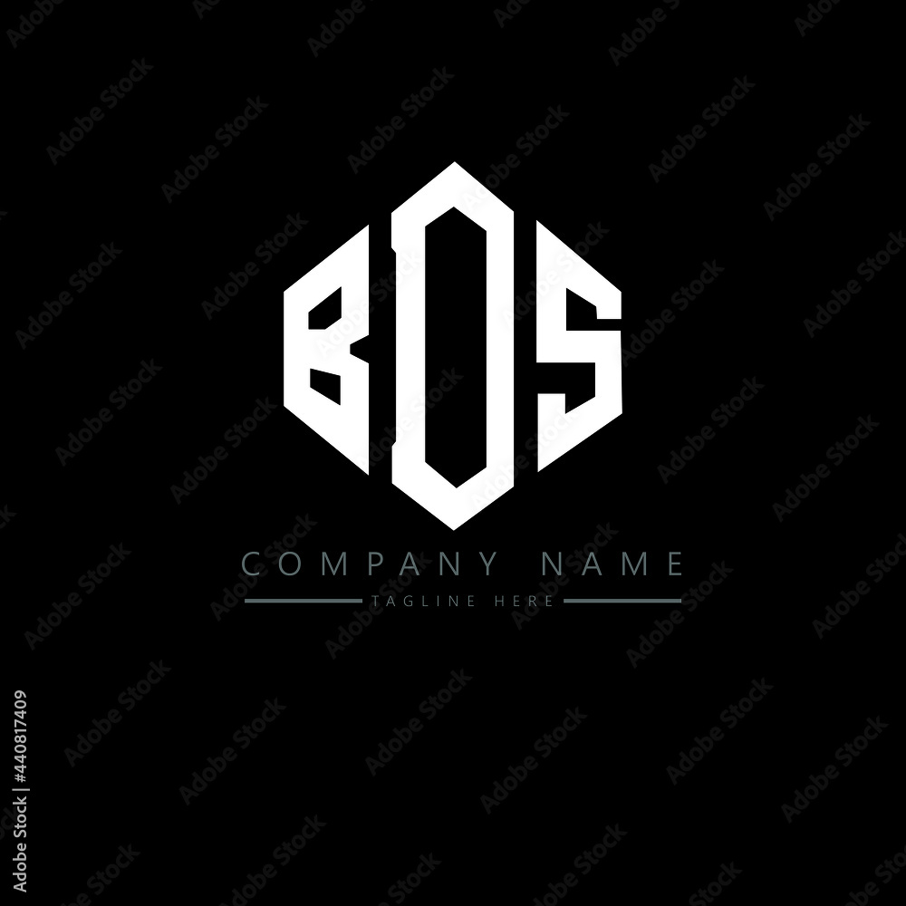 BDS letter logo design with polygon shape. BDS polygon logo monogram ...