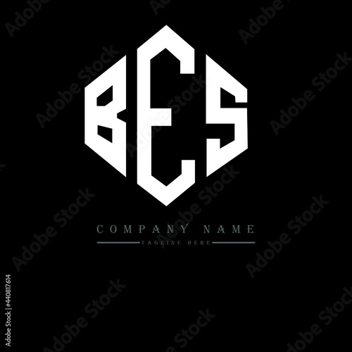 BES letter logo design with polygon shape. BES polygon logo monogram ... BES letter logo design with polygon shape. BES polygon logo monogram ...