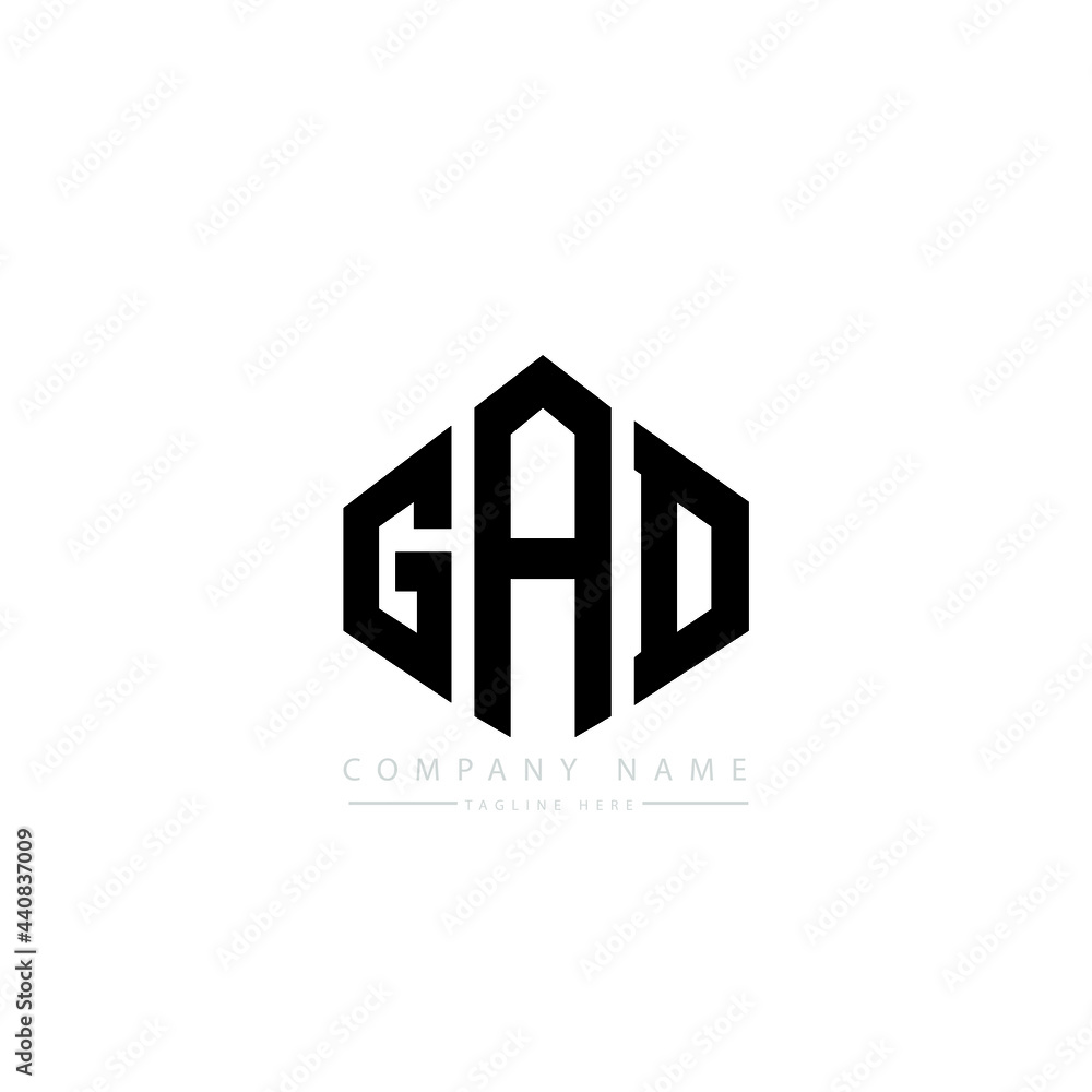 GAD letter logo design with polygon shape. GAD polygon logo monogram ... GAD letter logo design with polygon shape. GAD polygon logo monogram ...