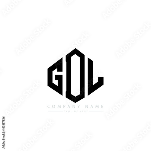 GDL letter logo design with polygon shape. GDL polygon logo monogram ...