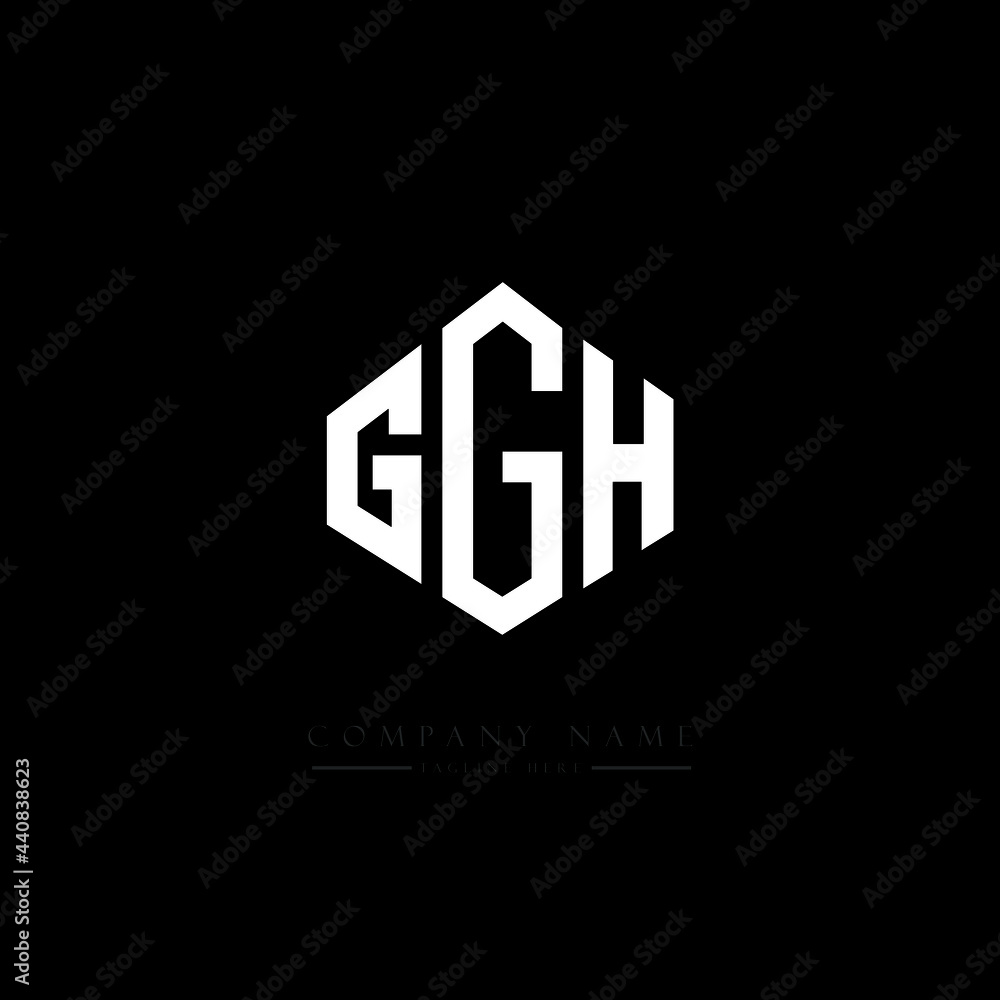 GGH letter logo design with polygon shape. GGH polygon logo monogram ...