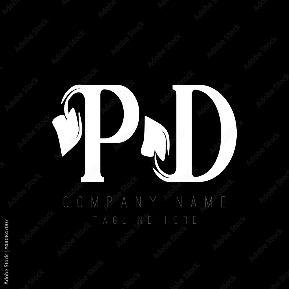 Vettoriale Stock PD letter logo design. PD letter with leaf shape. PD ... Vettoriale Stock PD letter logo design. PD letter with leaf shape. PD ...