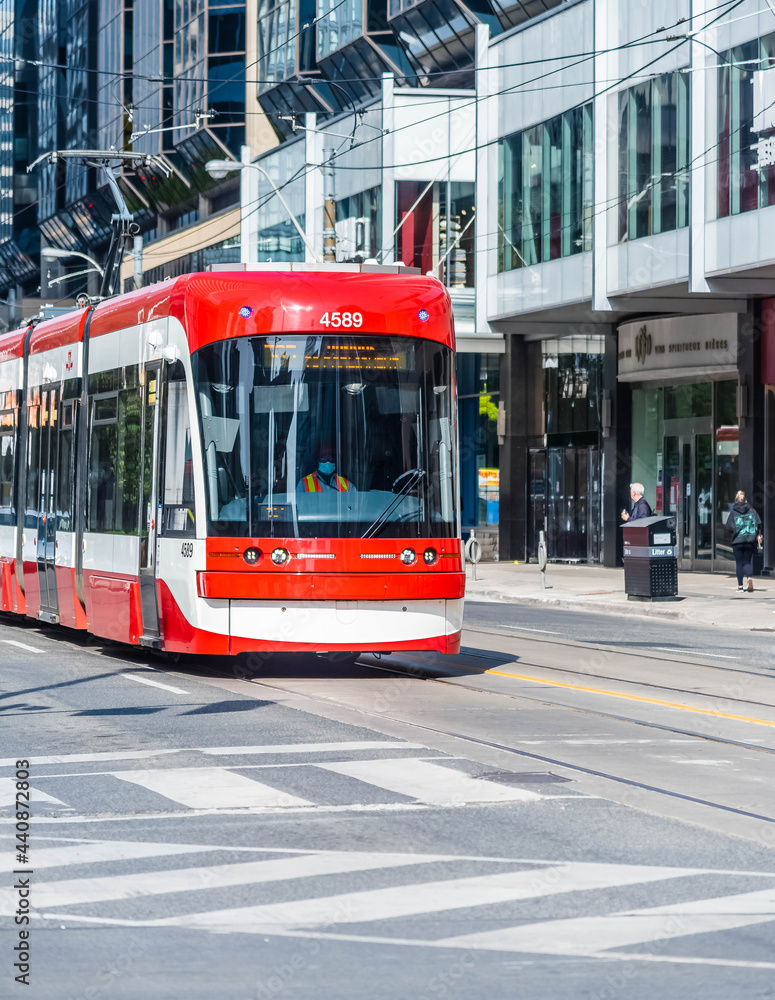 TTC street car. Stock Photo | Adobe Stock