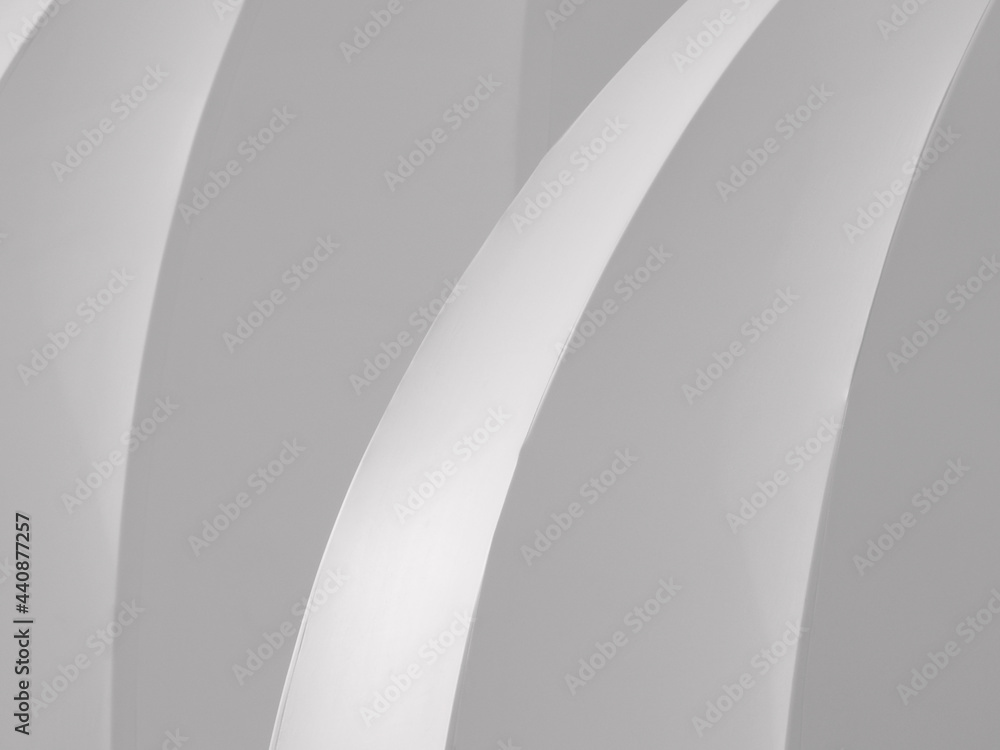 architecture white roof of building with corner curve texture Stock ...