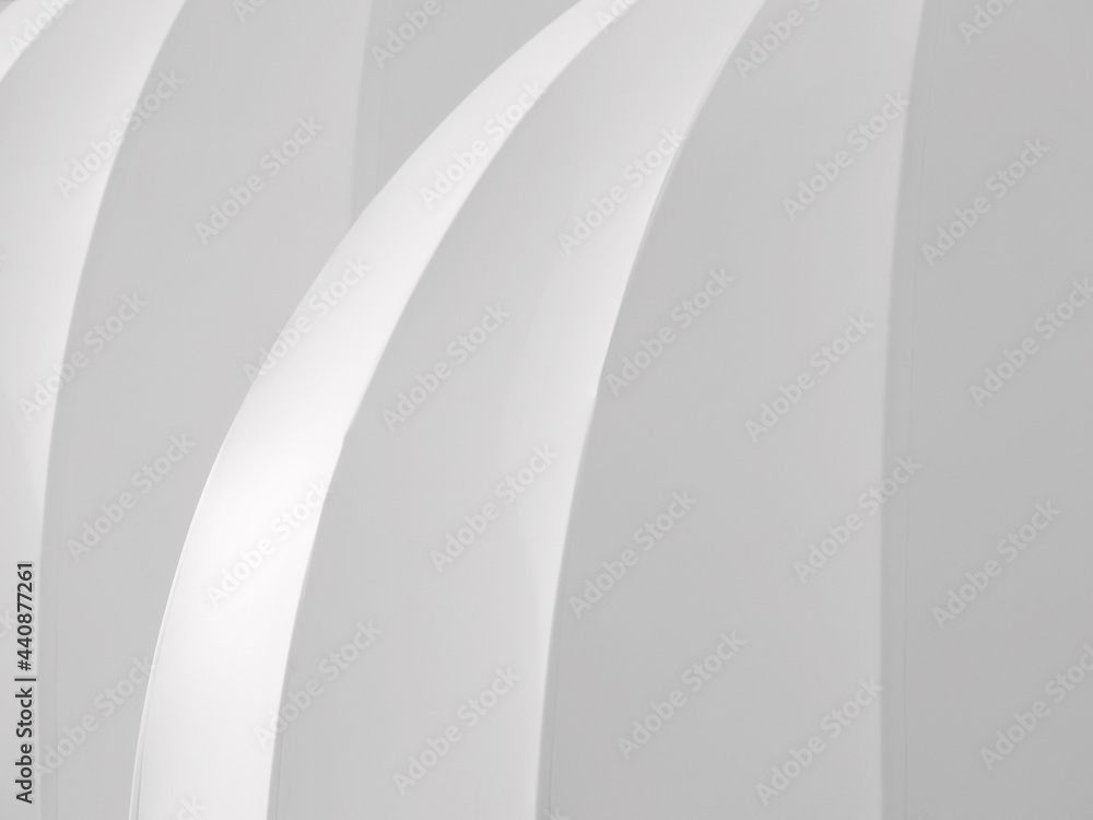 architecture white roof of building with corner curve texture Stock ...