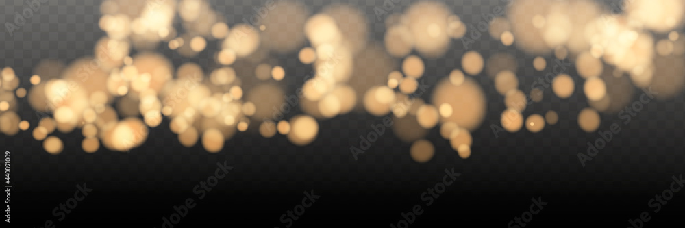Vector falling snow effect isolated on transparent background with ...