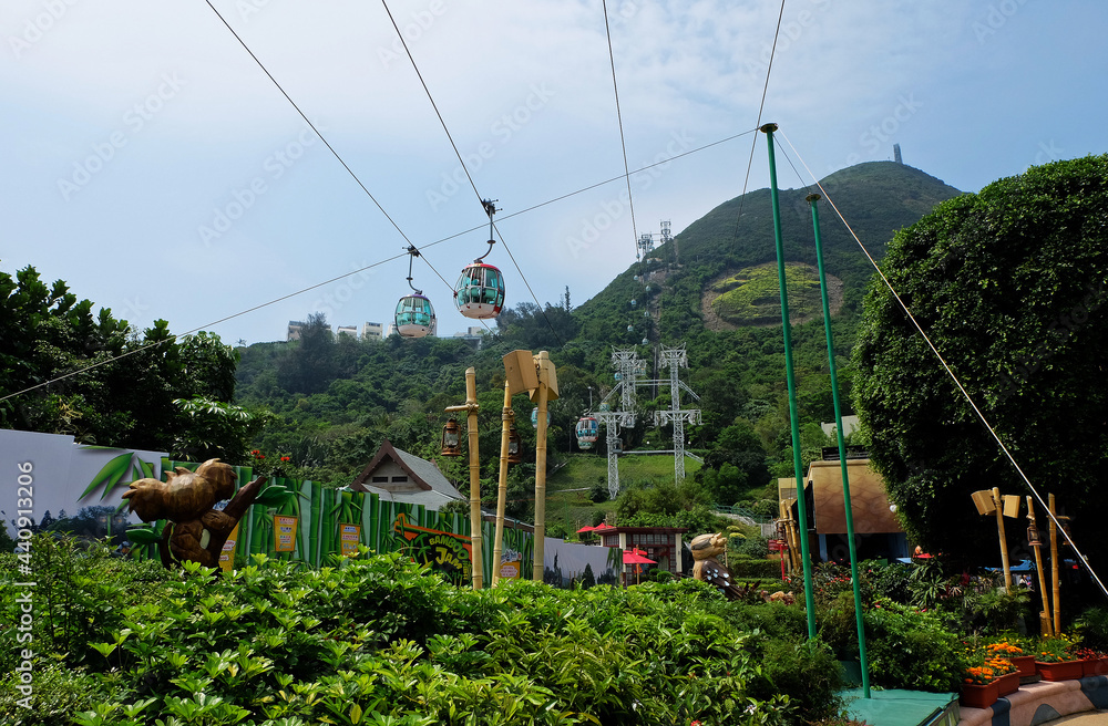 Rides and Roller coasters at Animal amusement theme park located in ...