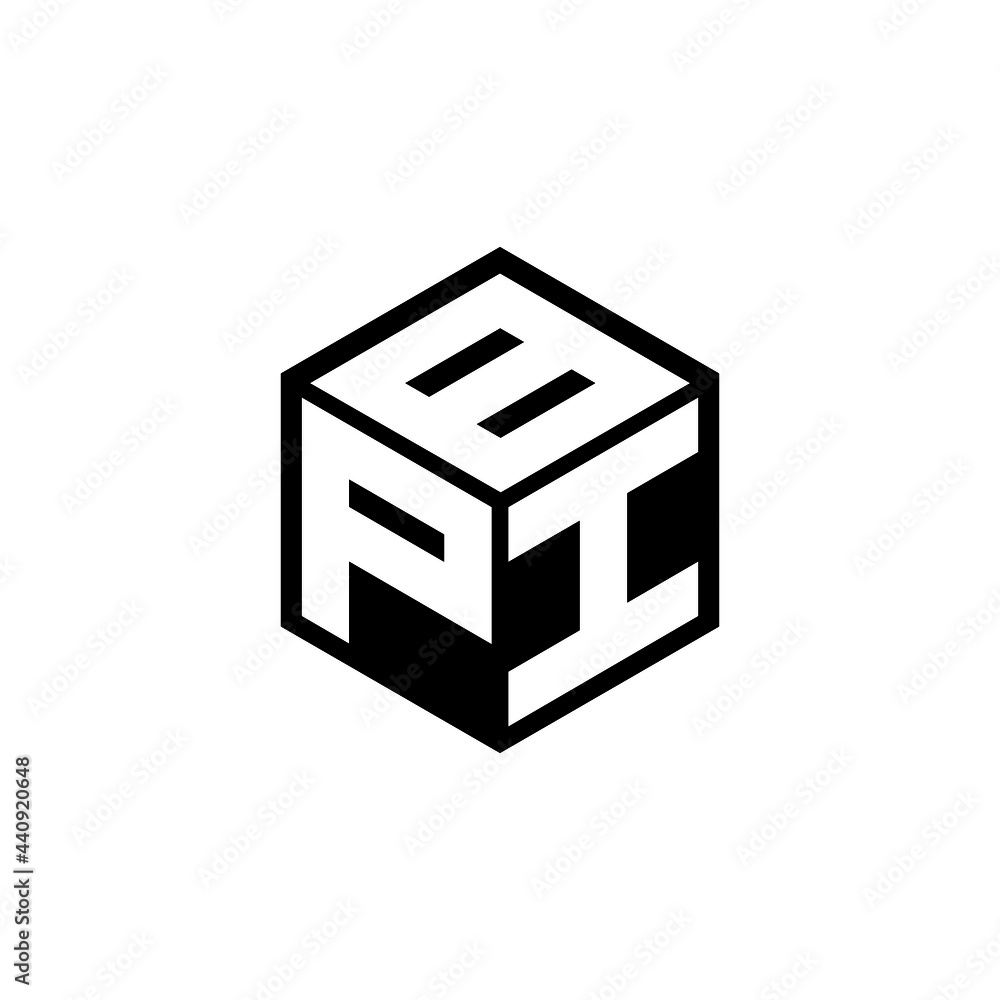 PIB letter logo design with white background in illustrator, vector ...
