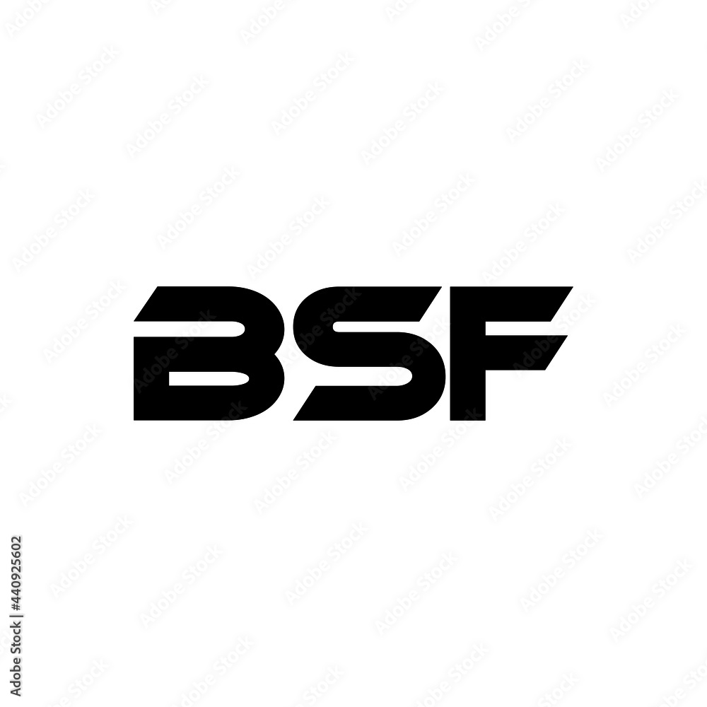 RSF letter logo design with white background in illustrator, vector ...