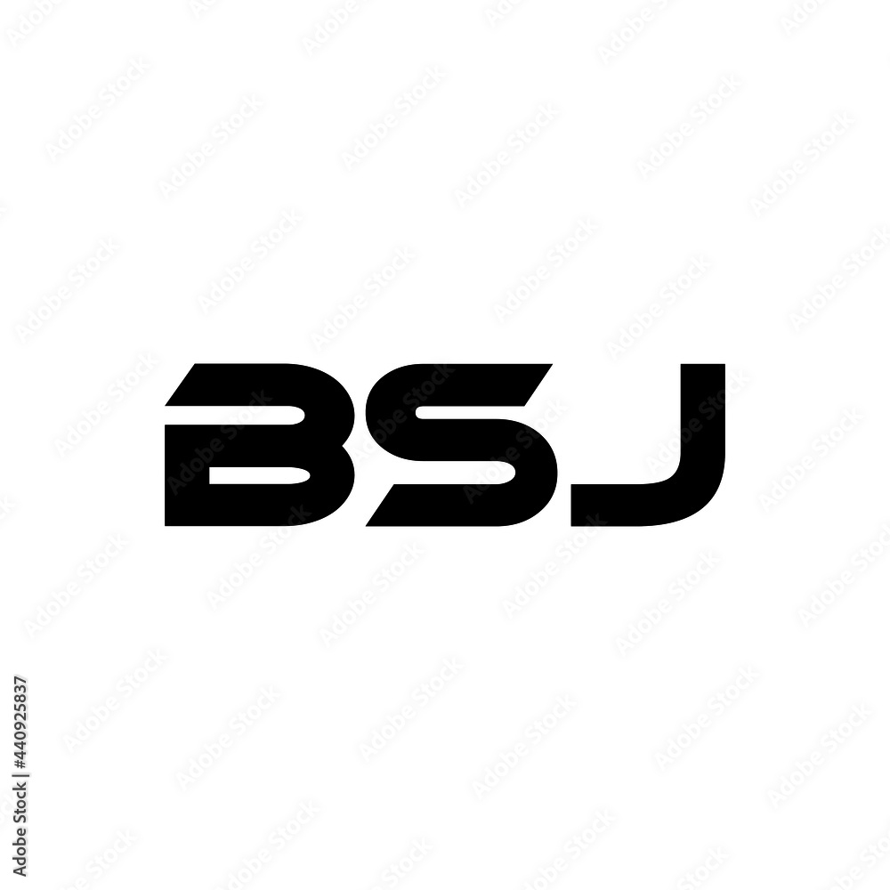 RSJ letter logo design with white background in illustrator, vector ...