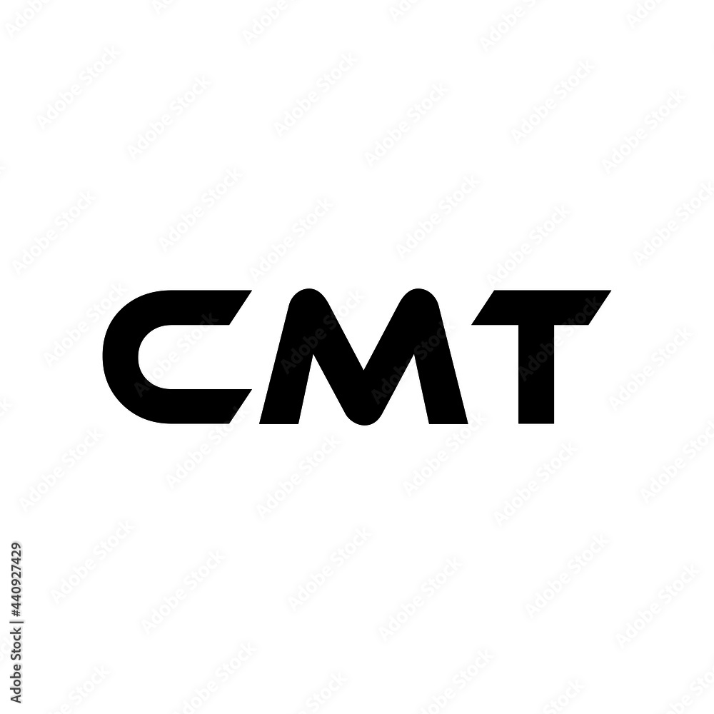 CMT letter logo design with white background in illustrator, vector ...