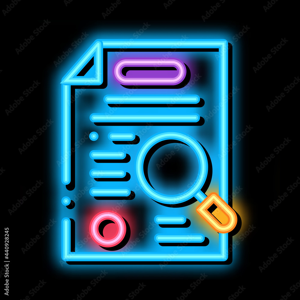 case study neon light sign vector. Glowing bright icon case study sign ...