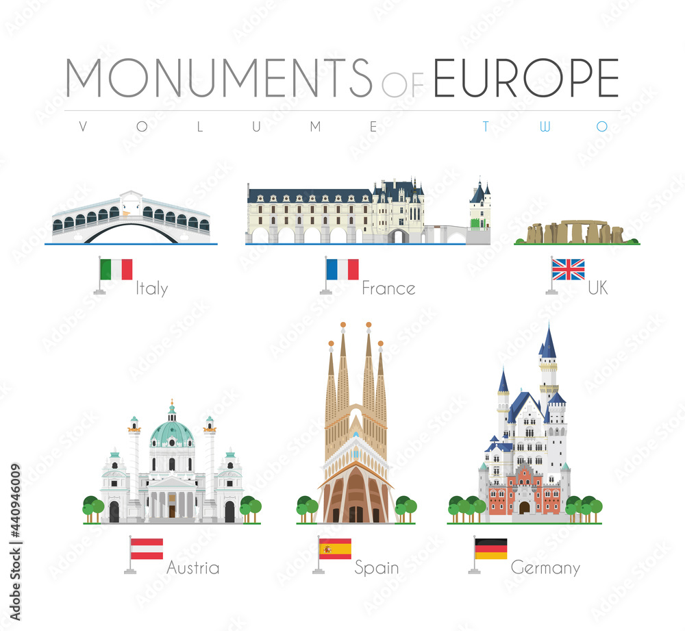Monuments of Europe in cartoon style Volume 2: Rialto Bridge ...