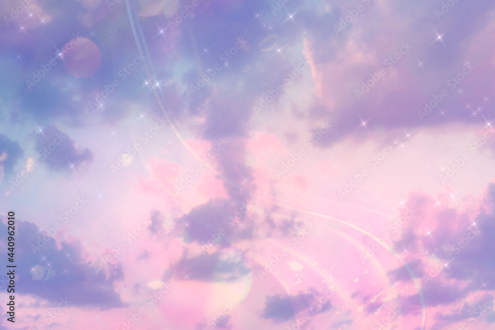 Pastel sky background with text space Stock Illustration | Adobe Stock