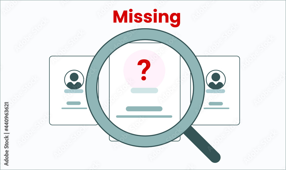 Missing Person, Who is the user, Find the user, missing identity ...