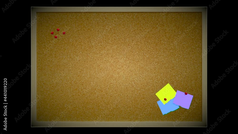 Bulletin board scale in animation Stock Video | Adobe Stock