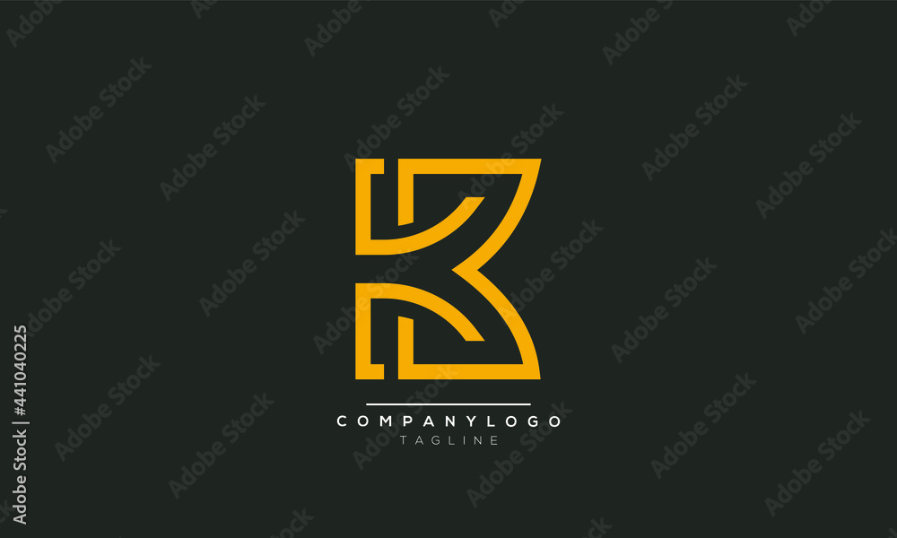 KB initials monogram letter text alphabet logo design Stock Vector ...