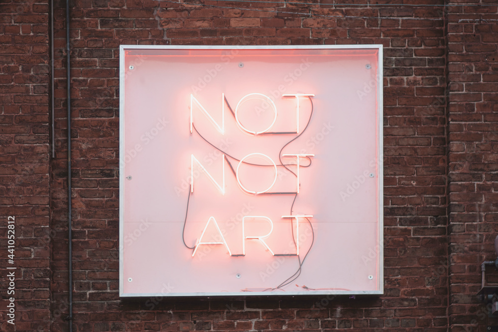 Letrero neón Stock Photo | Adobe Stock