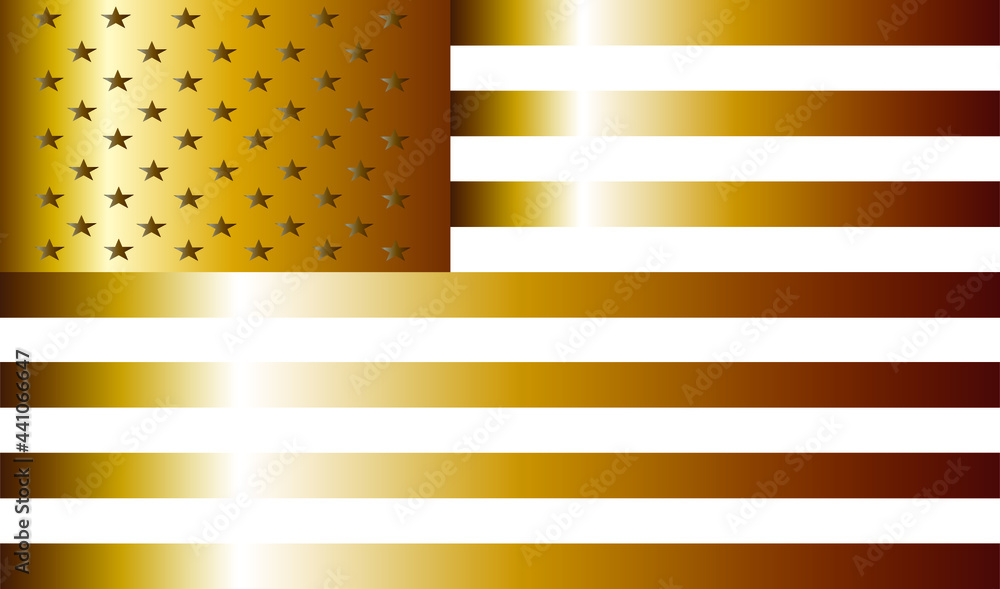 United States of America flag vector isolated on white background. USA ...