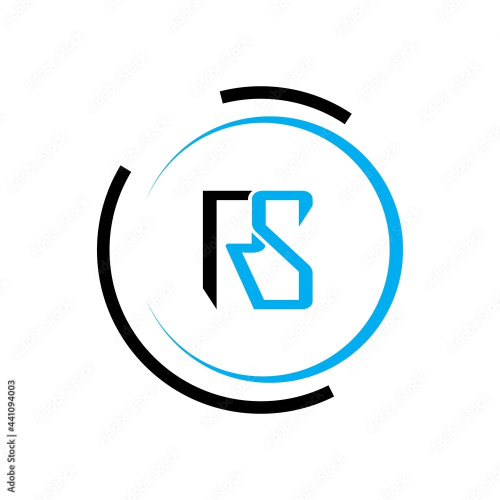 Letter RS Logo Alphabet Design Icon Vector Symbol Stock Vector | Adobe ...