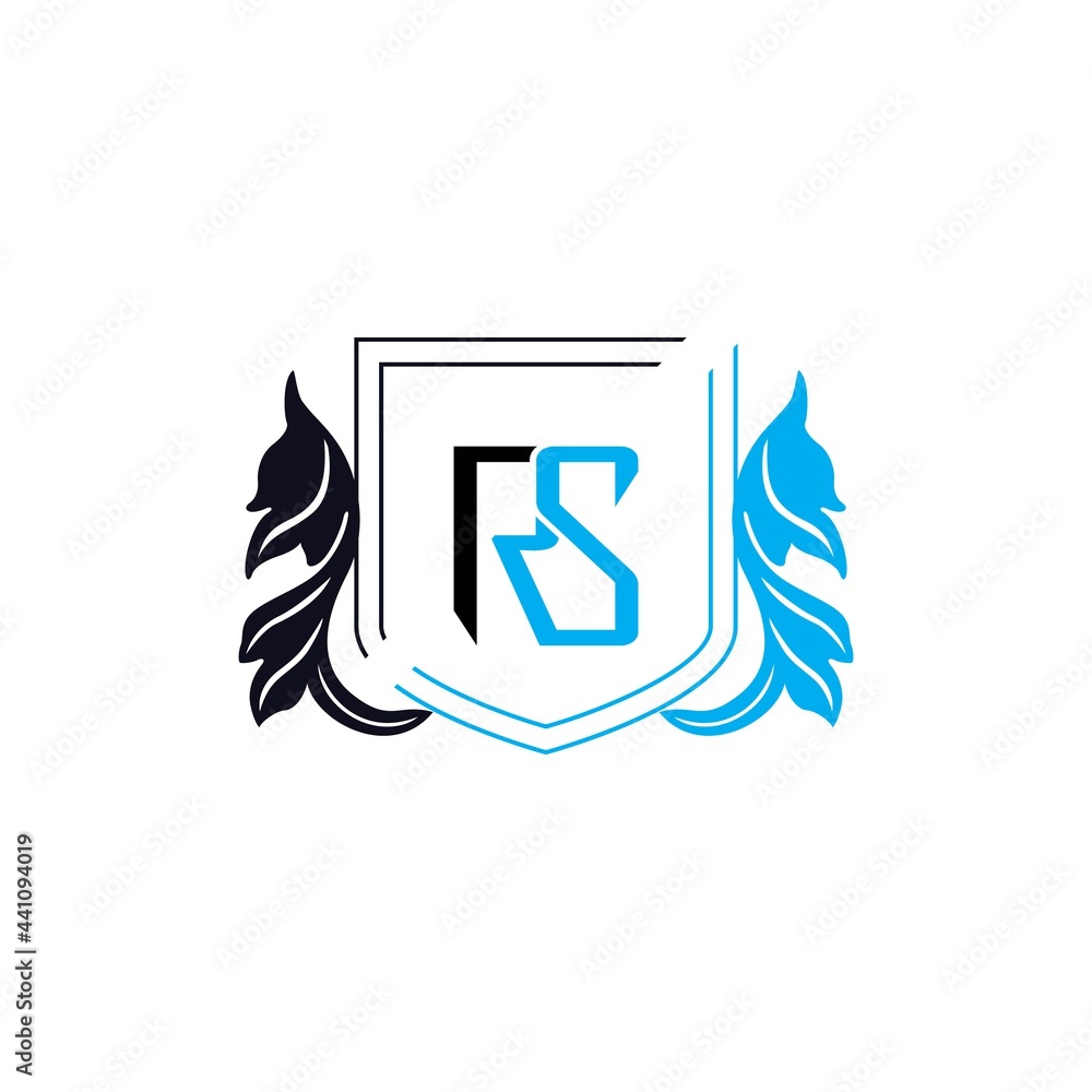 Letter RS Logo Alphabet Design Icon Vector Symbol Stock Vector | Adobe ...
