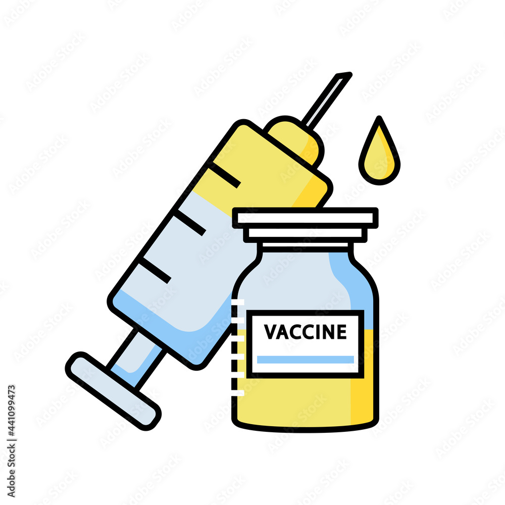 Vacuna. Concepto de protección contra enfermedades infecciosas o ...