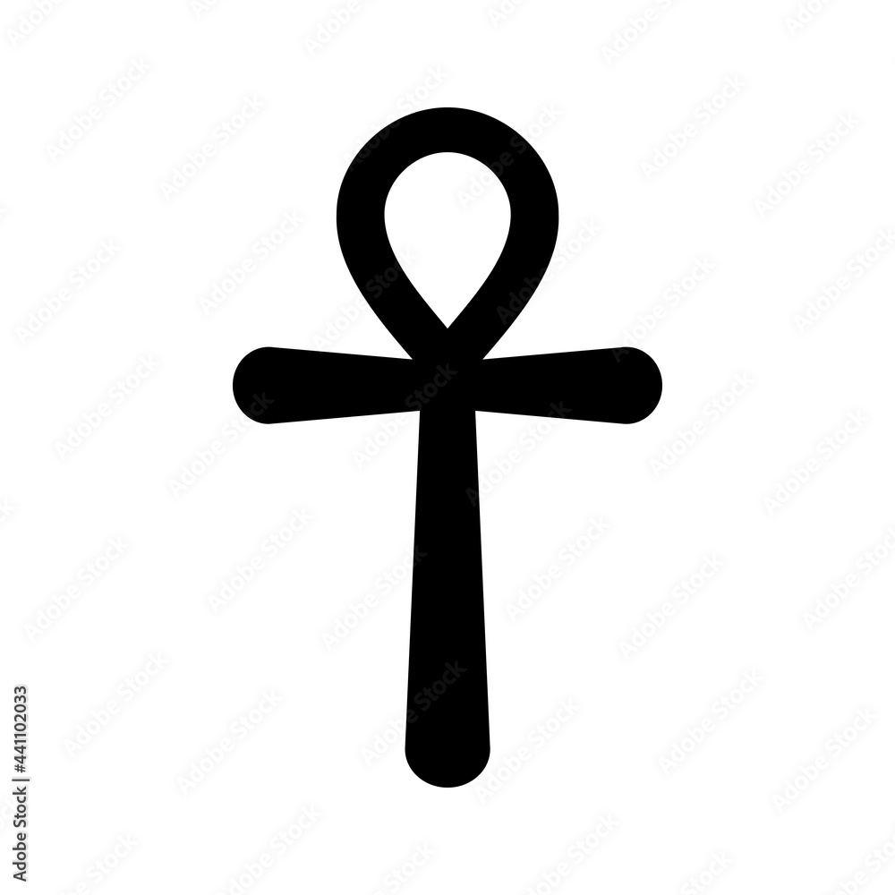 Coptic cross Ankh. Ancient Egyptian religious symbol. The key of life ...