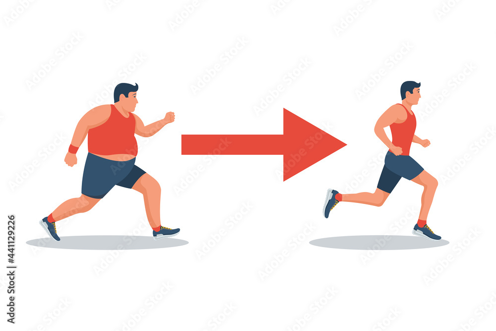 Fat People Cartoon Running