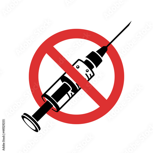 Stop Drugs icon. Vector illustration flat design. Isolated on white ...
