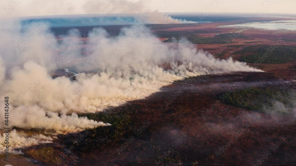 Climate emergency.Climate change. Global warming. Epic spectacular ...