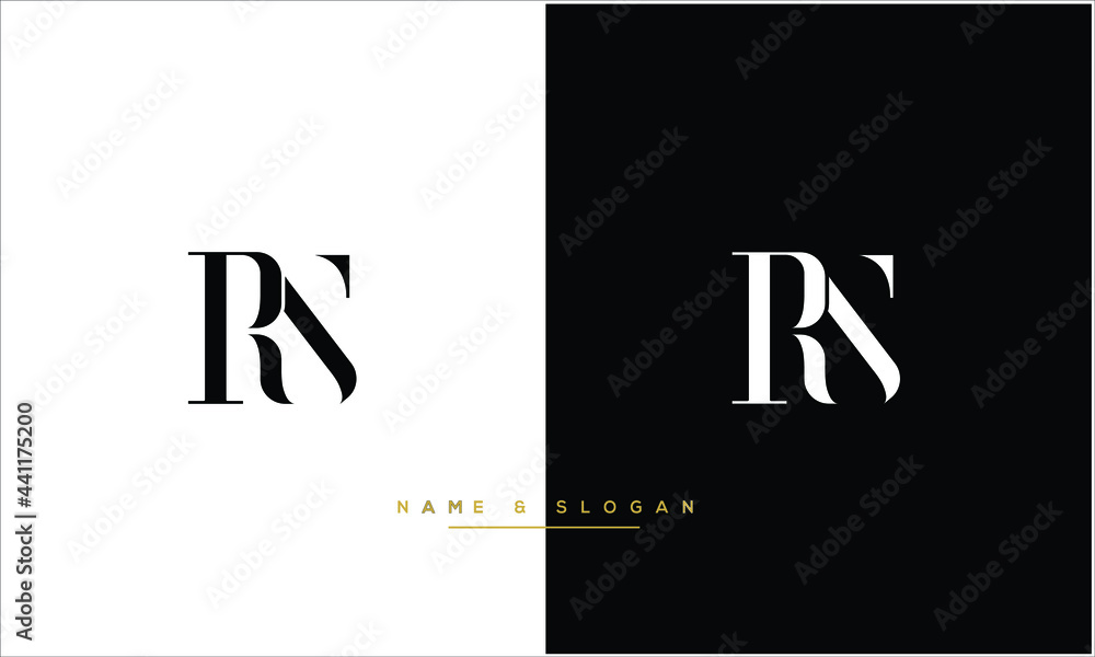 Vetor de RA ,AR Abstract Letters Logo MONOGRAM do Stock | Adobe Stock