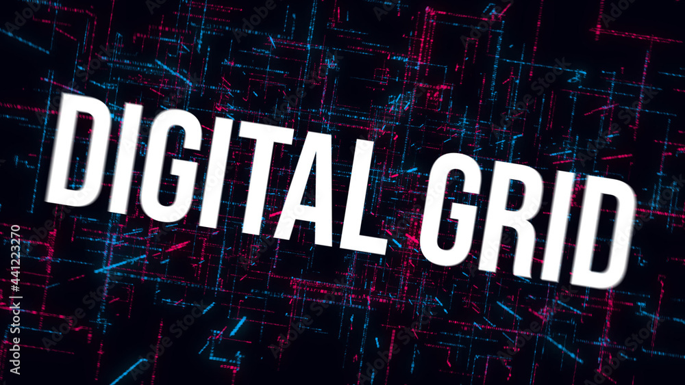 Digital Grid Title Stock Template | Adobe Stock