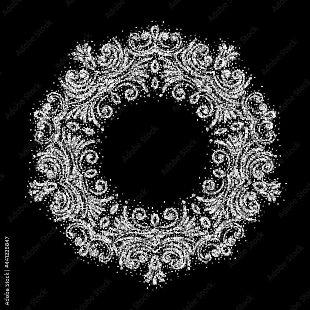 Retro shiny frame or border. Vector illustration. Stock Vector | Adobe ...