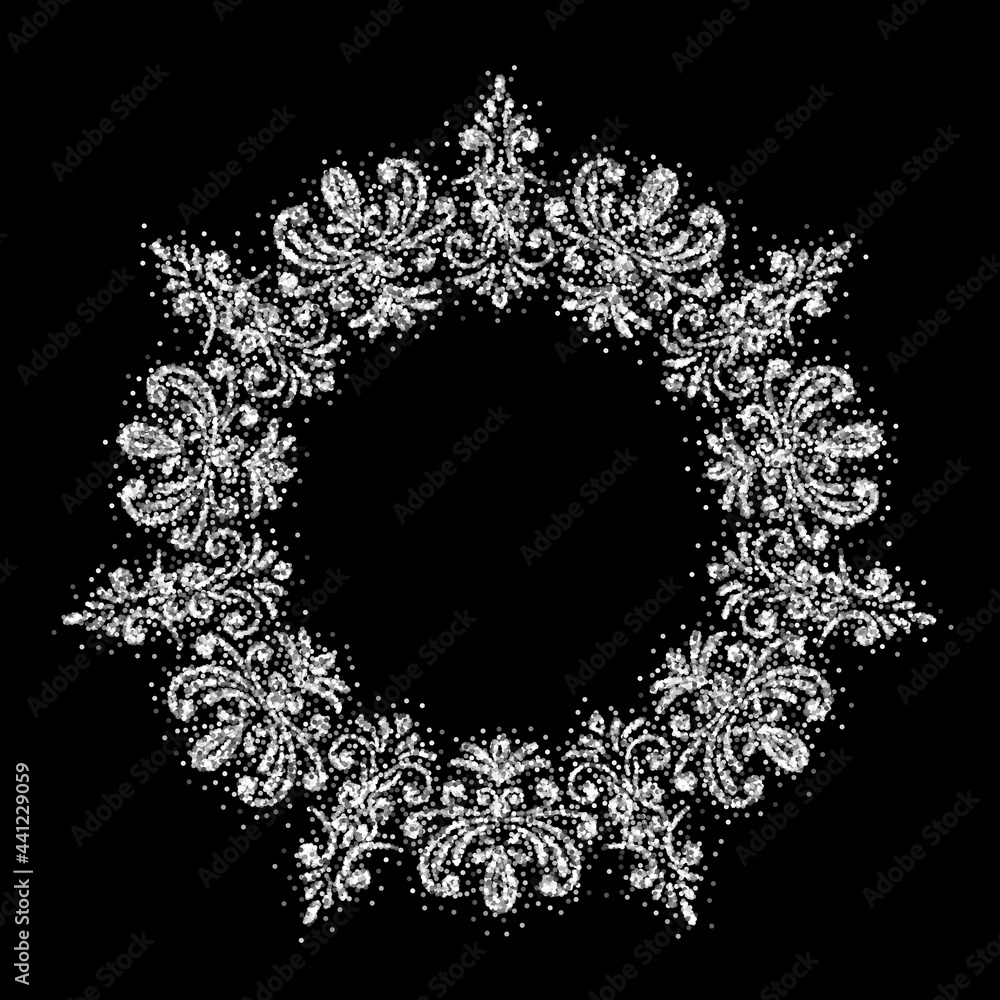 Retro shiny frame or border. Vector illustration. Stock Vector | Adobe ...