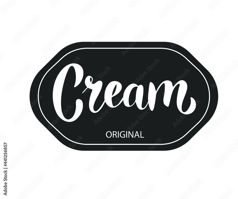 cream shop logo badges and labels, gelateria signs. Retro logotypes for ...