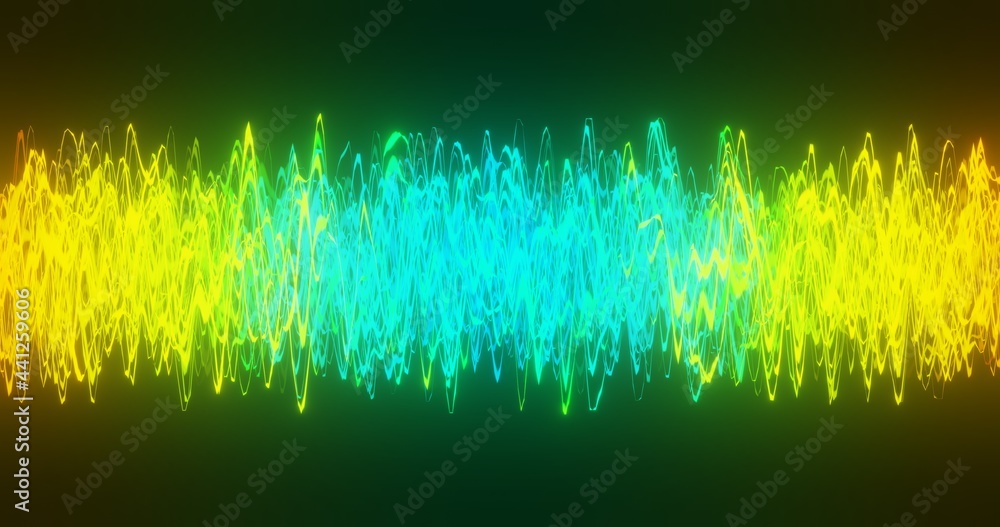 Abstract Particles background. 3D Wavy Surface Background. A Beautiful ...