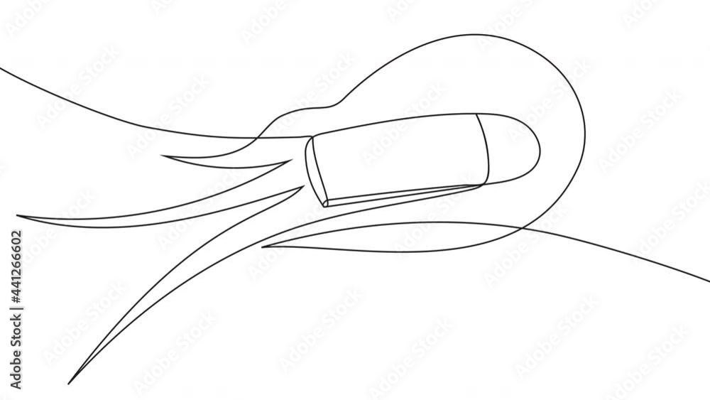 Vidéo Stock Animation of a flying bullet on a white background ...