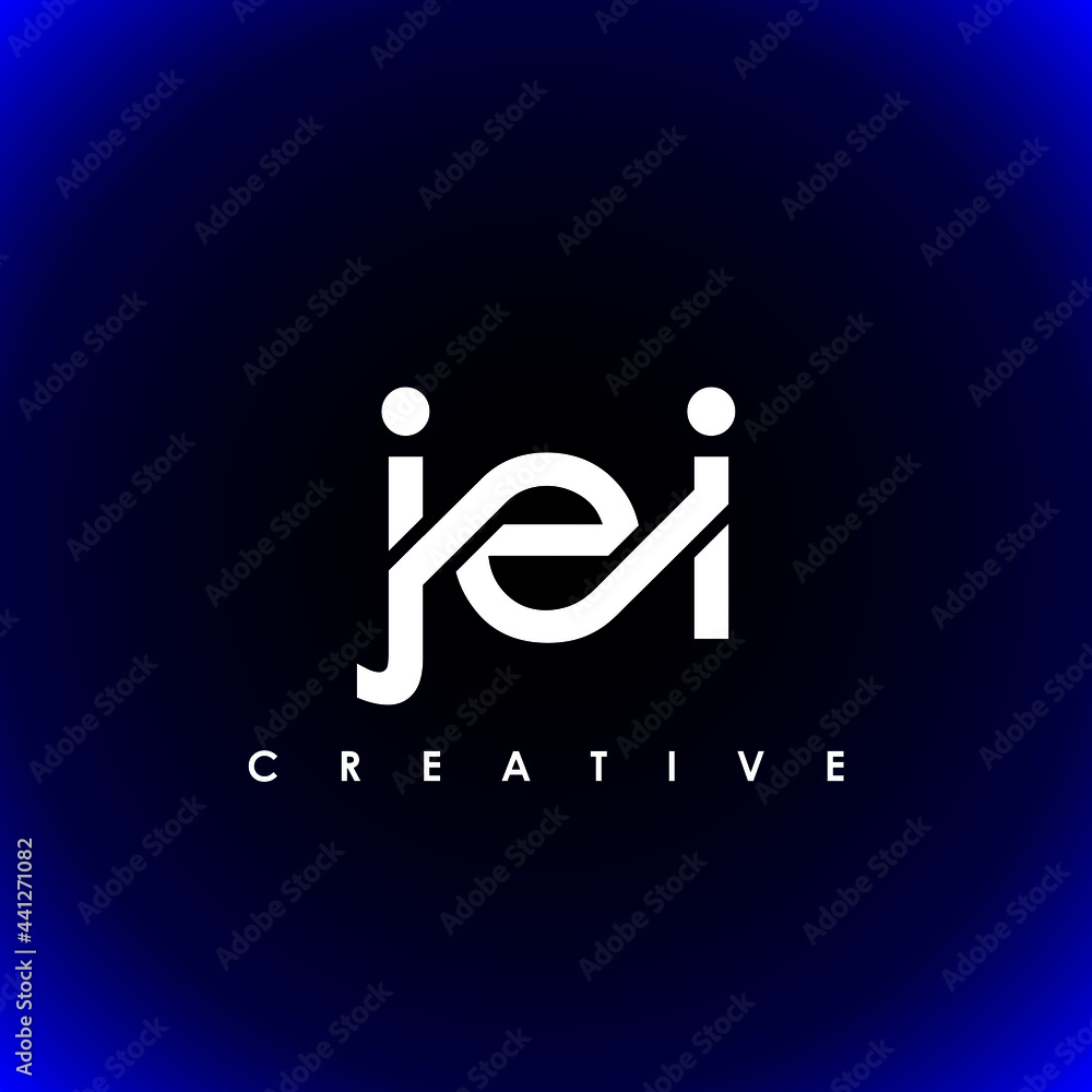 JEI Letter Initial Logo Design Template Vector Illustration Stock ...