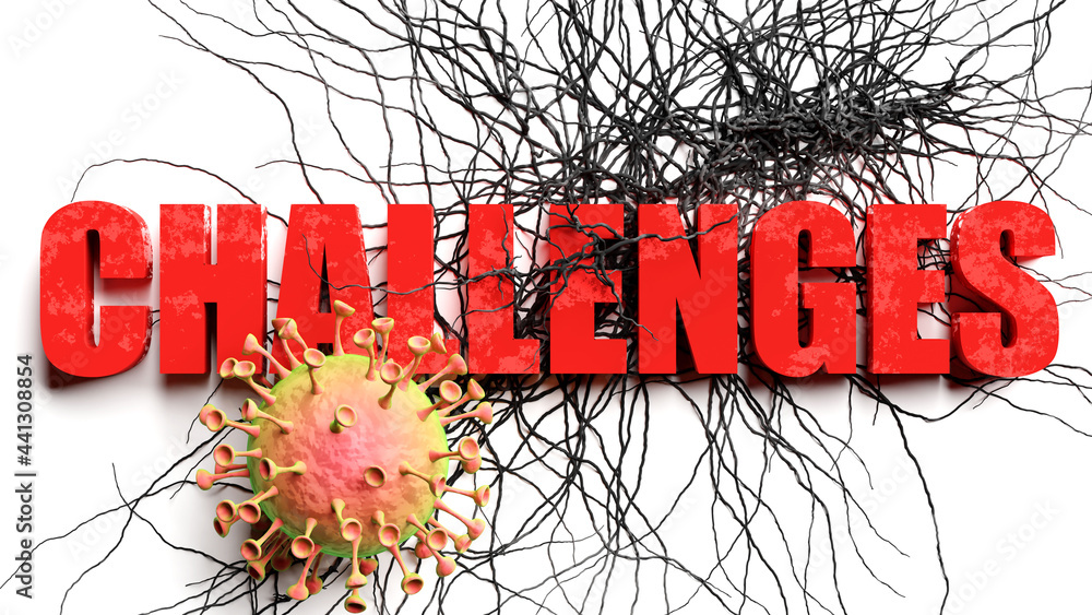 Degradation and challenges during covid pandemic, pictured as declining ...