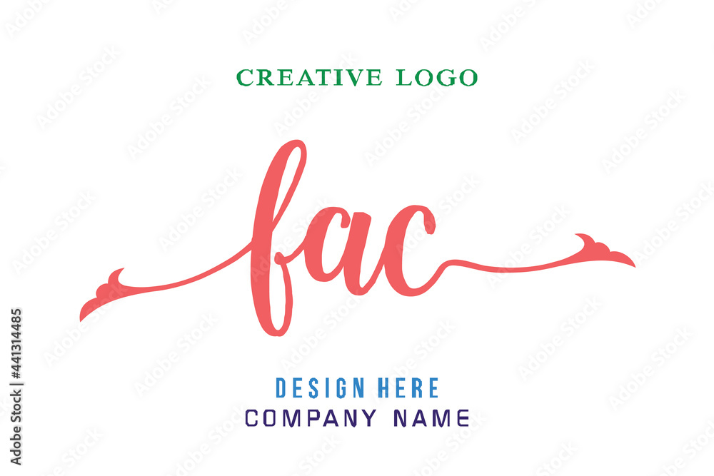 FAC lettering logo is simple, easy to understand and authoritative ...