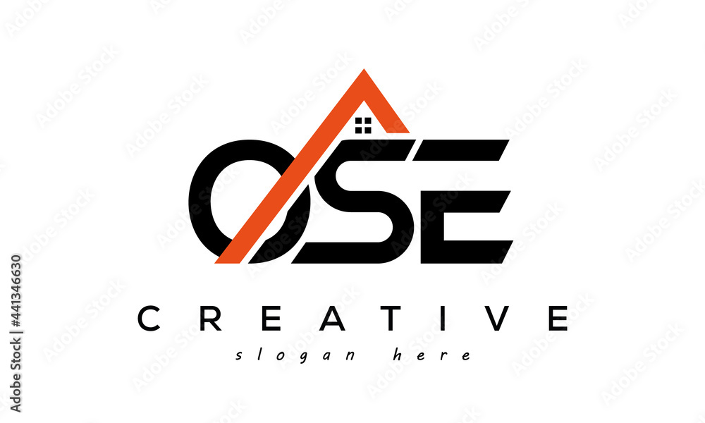 initial OSE letters real estate construction logo vector Stock Vector ...