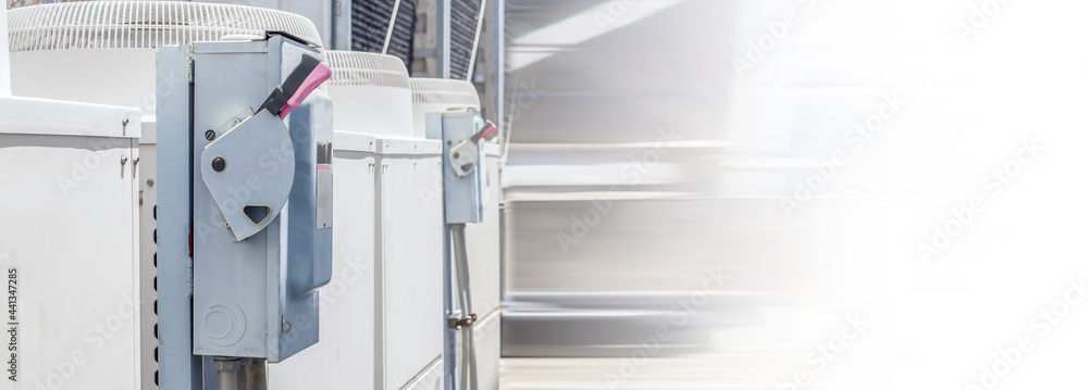 electrical safety switch box on isolate background.main electrical ...