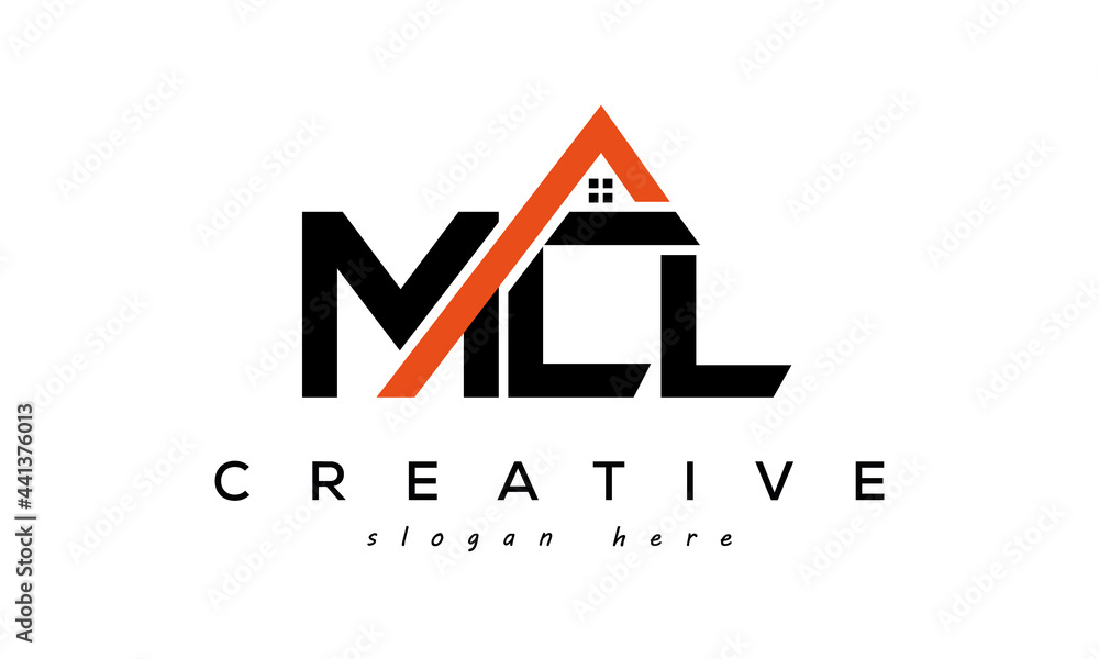 initial MCL letters real estate construction logo vector Stock Vector ...