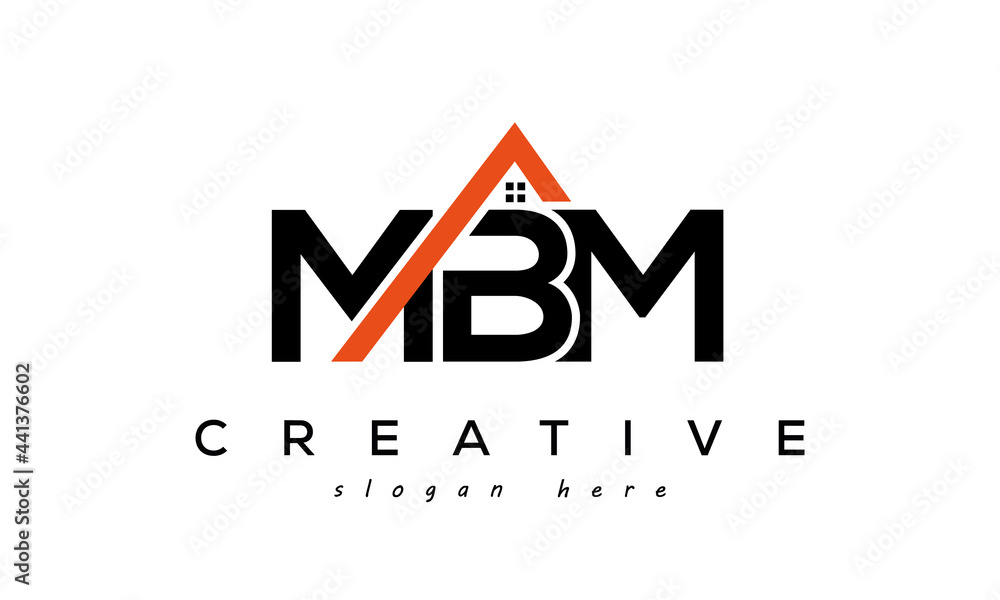 initial MBM letters real estate construction logo vector Stock Vector ...