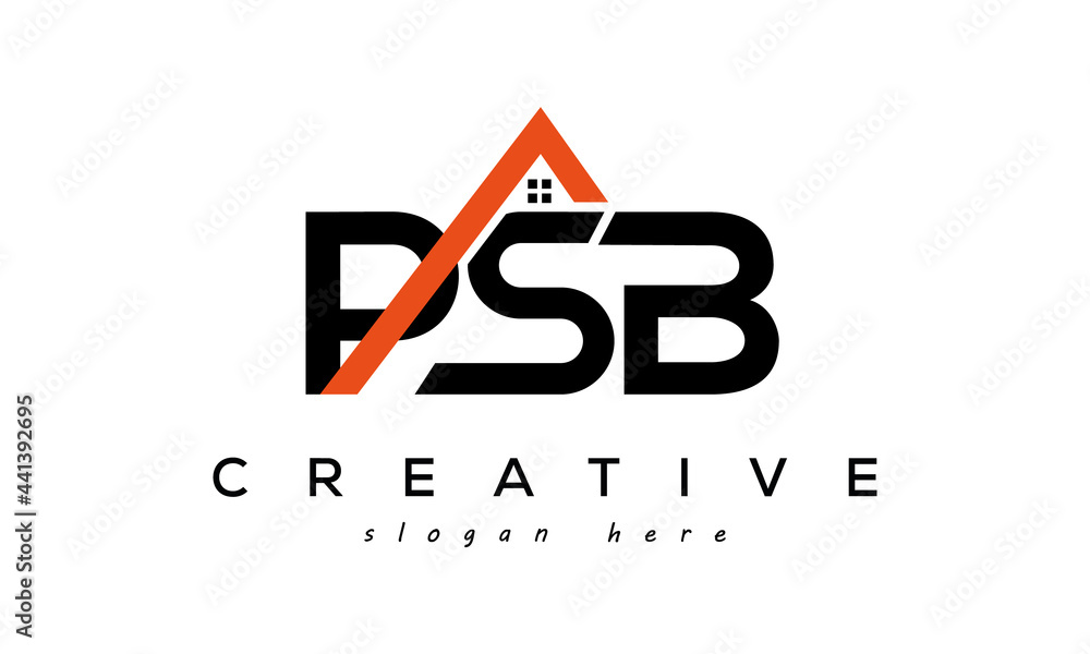initial PSB letters real estate construction logo vector Stock Vector ...