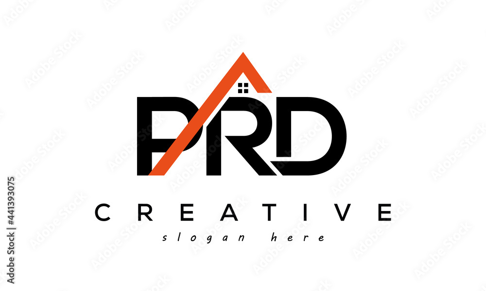 initial PRD letters real estate construction logo vector Stock Vector ...